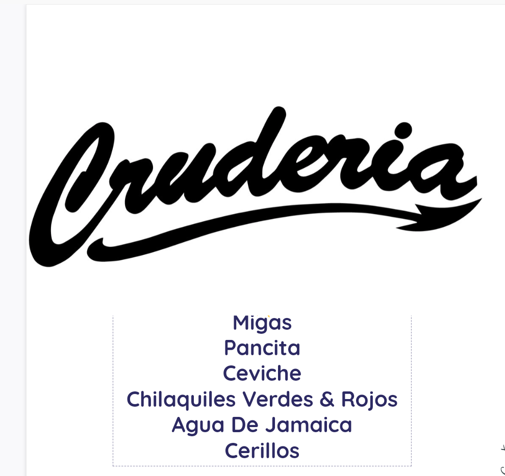 Cruderia • Menú, Precios y Dirección