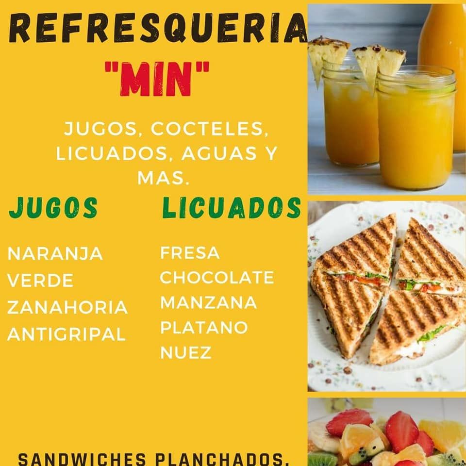 Refresquería Mín • Menú, Precios y Dirección