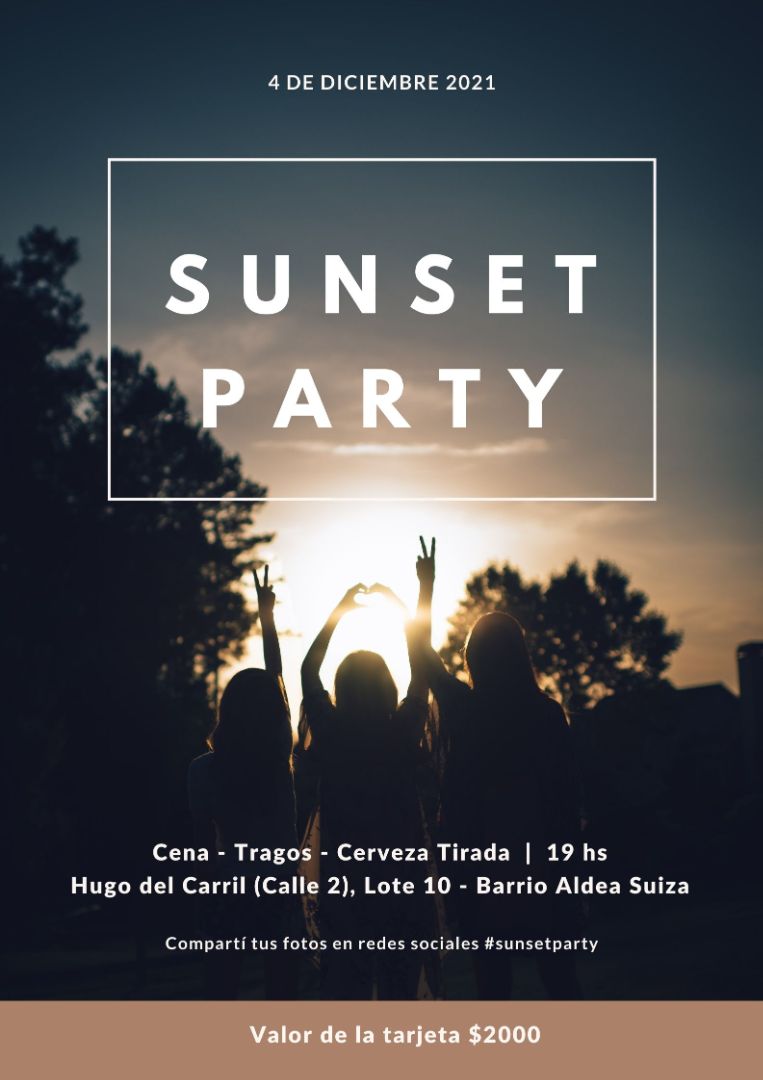 Sunset Party • Menú, Precios y Dirección
