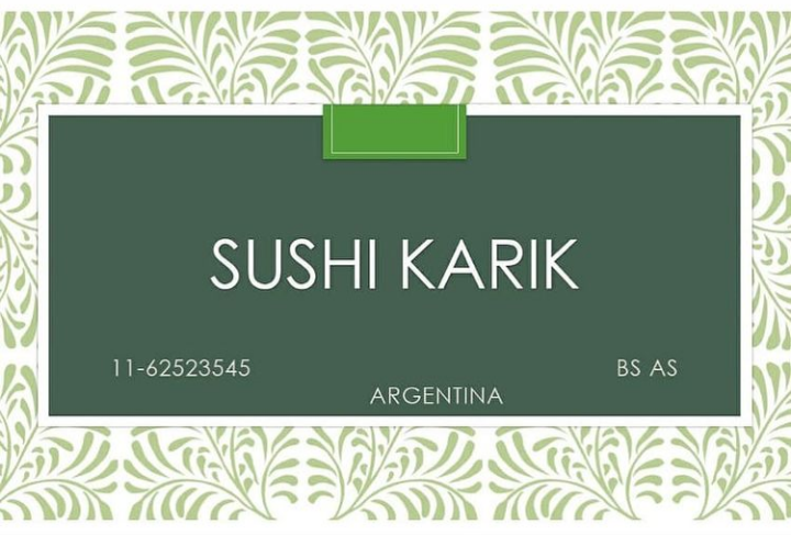 sushi karik • Menú, Precios y Dirección